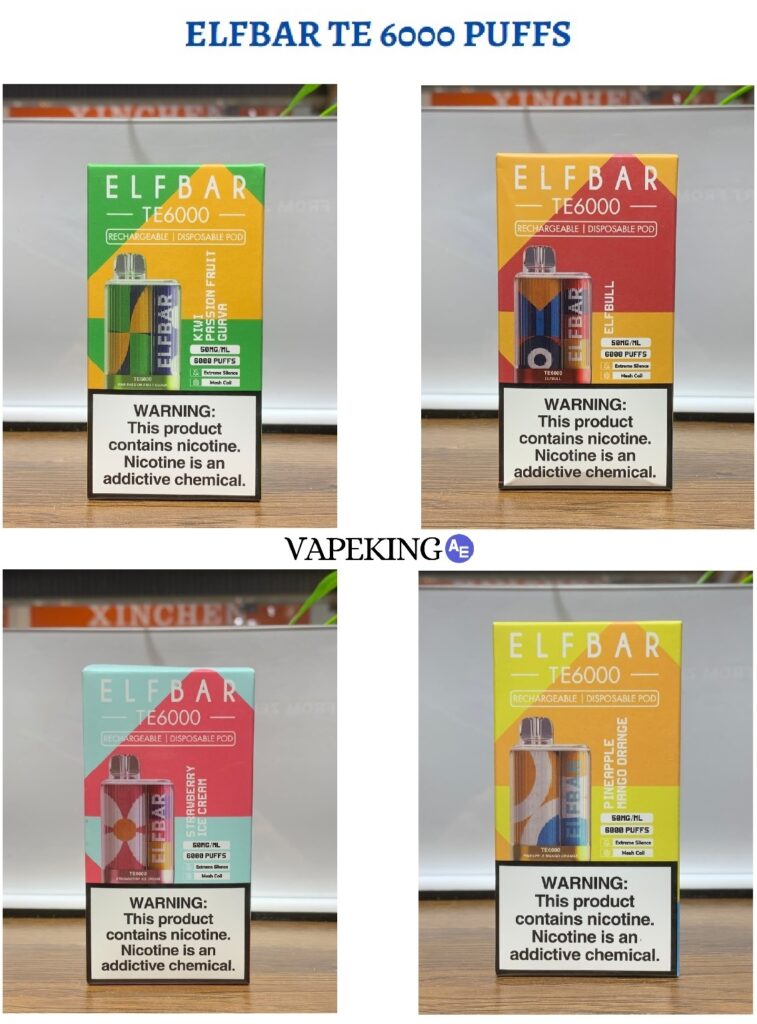 ELFBAR TE 6000PUFFS DISPOSABLE IN DUBAI - VAPEKING AE