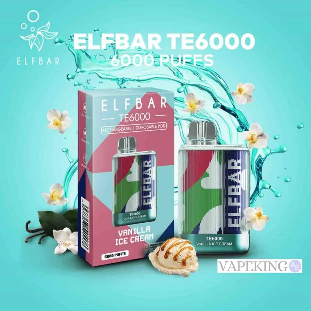 ELFBAR TE 6000PUFFS DISPOSABLE IN DUBAI IN DUBAI, U.A.E - VAPEKING AE