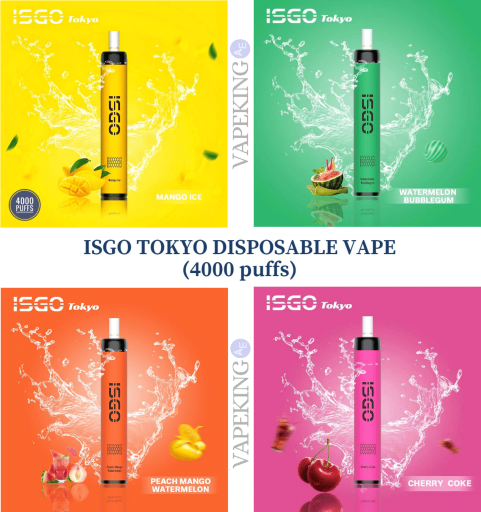 NEW ISGO TOKYO DISPOSABLE VAPE - VAPEKING AE
