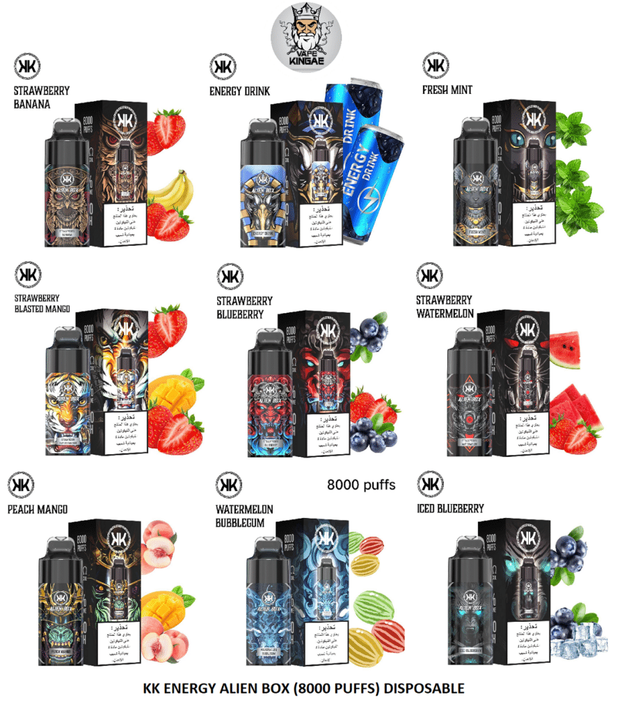 KK ENERGY ALIEN BOX DISPOSABLE VAPE (8000 PUFFS) NEW - VAPEKING AE